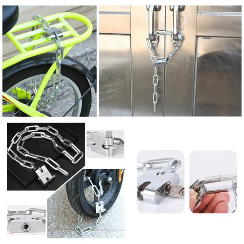 Jual Kunci Gembok Rantai Rante Silver Sepeda Motor Honda Pintu Pagar ...