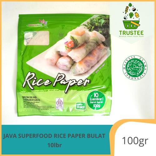 Promo Java Super Food Rice Paper / Kulit Lumpia Bulat 10 Lembar HALAL ...