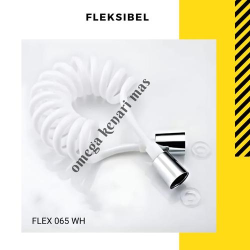 Jual FLEKSIBEL HOSE SELANG SHOWER ULIR WHITE PUTIH PLASTIK 150CM ...