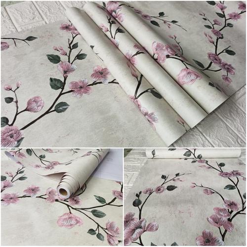 Jual wallpaper dinding flafon stiker putih bunga sakura ruangan luar ...
