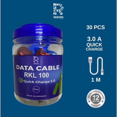 Promo Reborn USB Cable Data RKL100 1M Lightning Fast Charging (Isi 20 ...