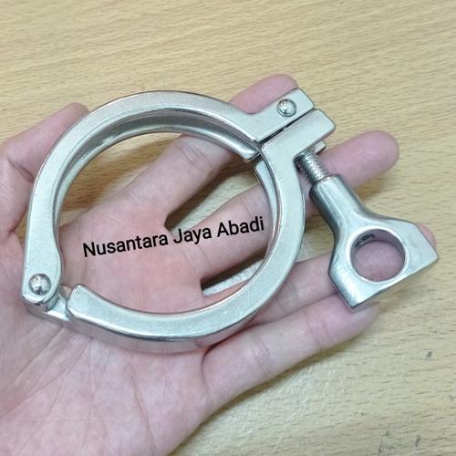 Jual Clamp Ferrule Sanitary Stainless 304 2 1/2 " inchi Tri Clamp ...