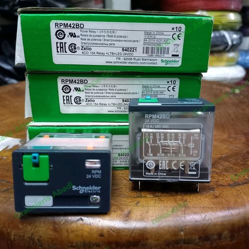 Jual relay RPM42BD schneider 24V DC 4co 15A led indicator - Jakarta Barat - Grahalaris Abadi ...