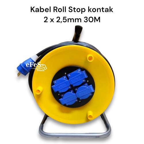 Jual KABEL ROLL STOP KONTAK 2 x 2.5mm 30M dan 50M SNI IP-44 - 2 x 2,5mm 30M - Jakarta Barat ...