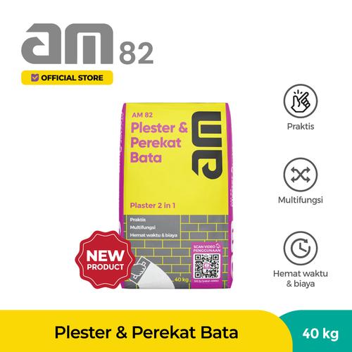 Jual AM 82 PLESTER & PEREKAT BATA 40 kg - Jakarta Barat - AM Mortar ...
