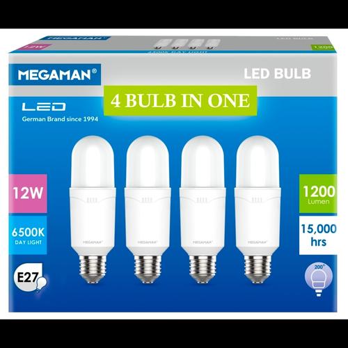 Jual LAMPU LED MEGAMAN PAKET 4 PCS 12 WATT GARANSI - Kota Cilegon - PARIS ELEKTRONIK MERAK ...