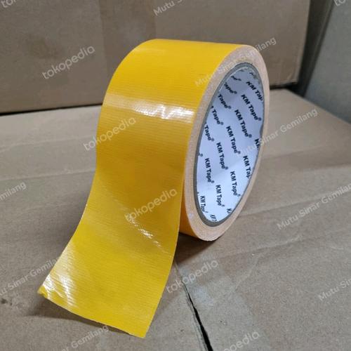 Jual Lakban kain Cloth Tape KM Yellow/Kuning - Uk 48mm/2in - Jakarta ...