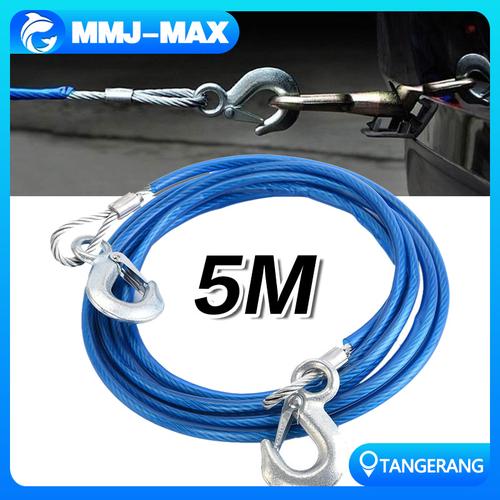 Jual 5 Meter Automobile Wire Tow Rope/Tali Penarik Mobil Kawat Baja ...