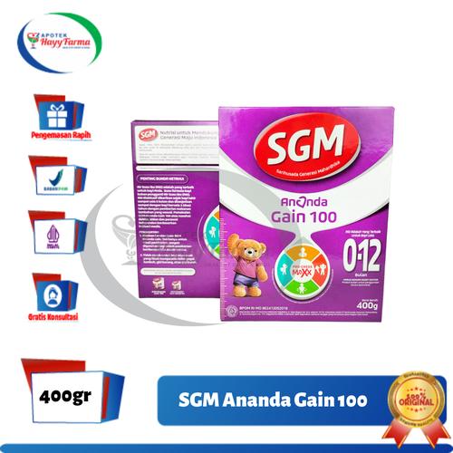 Jual SGM Ananda Gain 100 0-12 400gr - Kab. Serang - ApotekHayyFarma ...