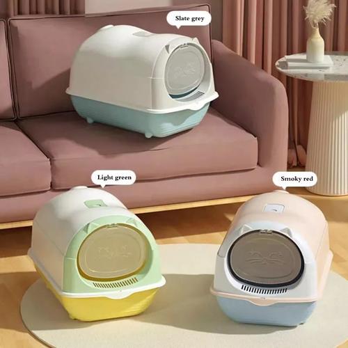 Promo CAT LITTER BOX TOILET / BAK PASIR KUCING BESAR TERTUTUP PINTU ...