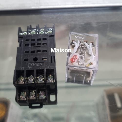 Promo Set Relay MY4N 220VAC 14 pin + socket / MY4 220VAC - Relay ...