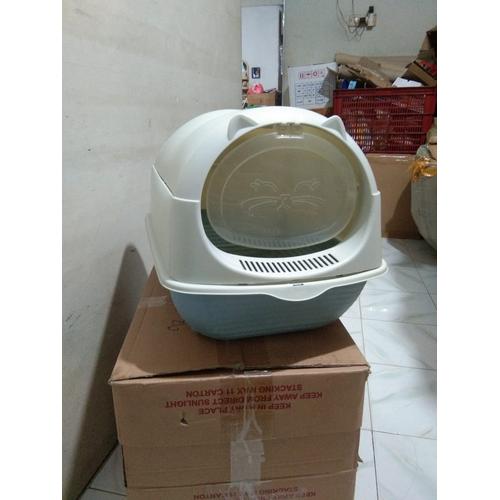 Jual CAT LITTER BOX TOILET / BAK PASIR KUCING BESAR TERTUTUP PINTU ...