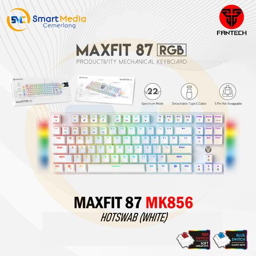 Promo Fantech MAXFIT87 MK856 Hotswap RGB 5 pin Keyboard Gaming ...