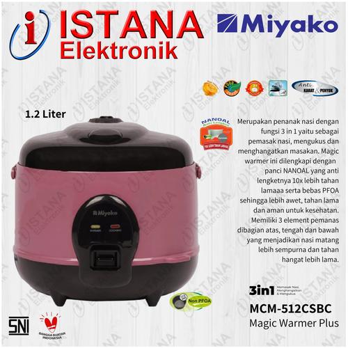 Jual MIYAKO MAGIC COM/WARMER PLUS 1.2 LITER MCM-512CSBC - Kota ...