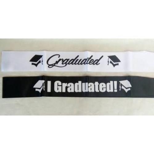 Jual SASH GRADUATION / SELEMPANG GRADUATION / SELEMPANG WISUDA - Hitam ...