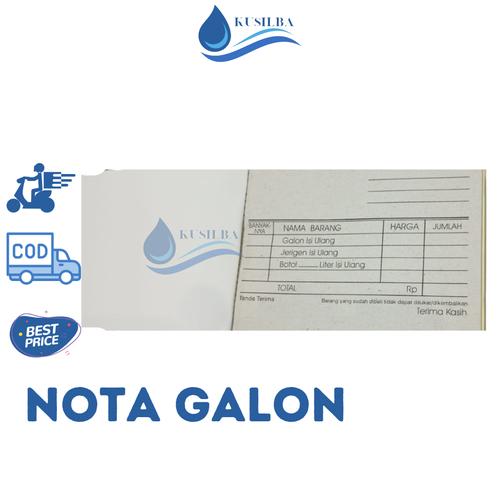 Jual BUKU NOTA galon rangkap 2 - Kota Semarang - kusilba | Tokopedia