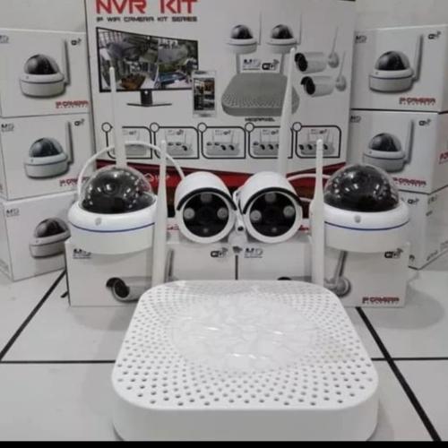 Jual PAKET CCTV NVR KIT 4 KAMERA 1080p 5MP FULL WIRELLES FULL HD ...