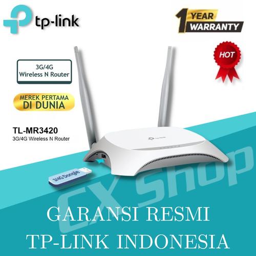 Promo TP-LINK TL-MR3420 300Mbps Wireless N Router 3G / 4G Wireless N ...