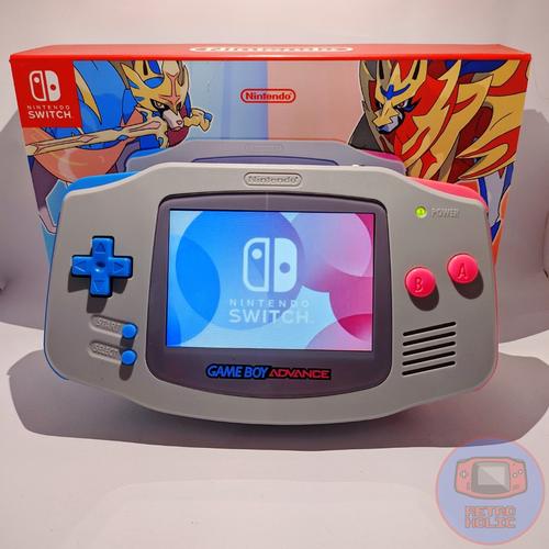 Jual Gameboy Advance / GBA AGB-001 Customized Zacian Zamazenta Edition ...