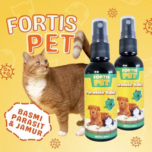 Jual Fortis pet spray parasite killer obat jamur scabies sakit kulit 60 ...
