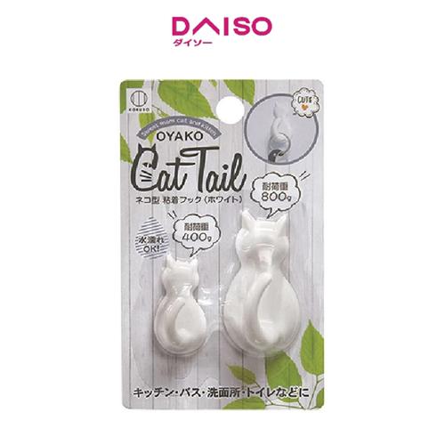 Jual Daiso Adhesive Cat-Shaped Hooks Large Small -white- - Jakarta ...