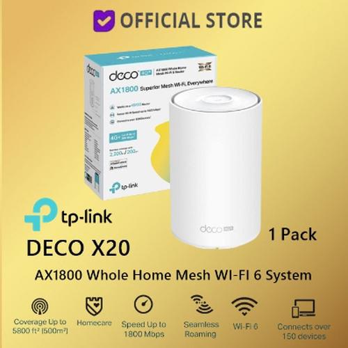 Jual TP-LINK DECO X20 ( 1 PACK ) AX1800 Whole Home Mesh Wi-Fi 6 Tplink ...