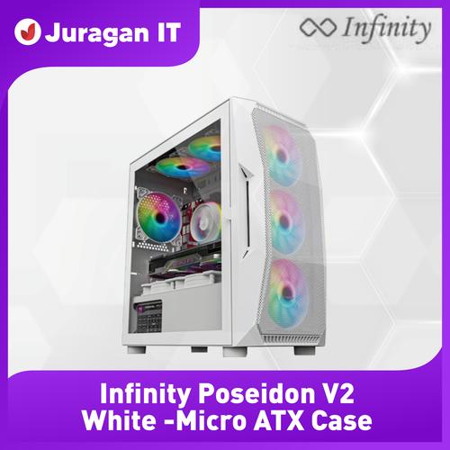 Jual Infinity Poseidon V2 White -Micro ATX Case - NO FAN - Kota ...