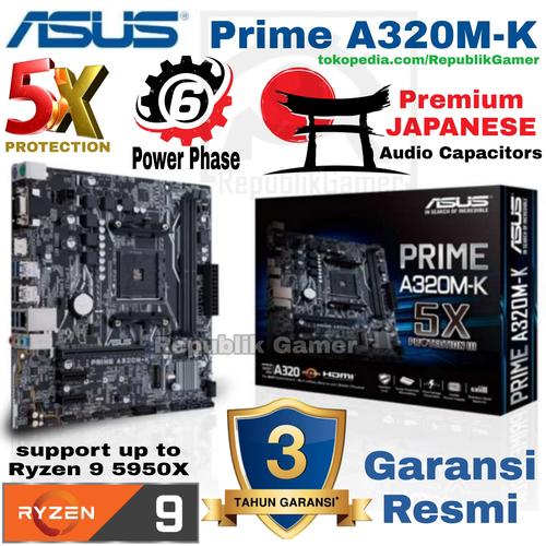 Jual ASUS Prime A320M-K ( AMD Ryzen AM4 A320M DDR4 ) Garansi Resmi ...