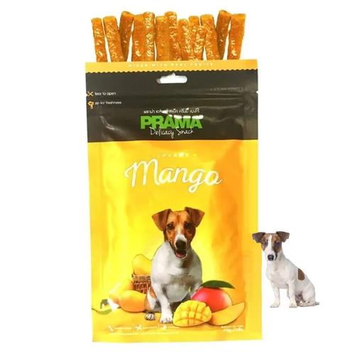 Jual PRAMA DOG SNACK CREAMY MANGO 70GR CEMILAN / SNACK ANJING 70 GR ...