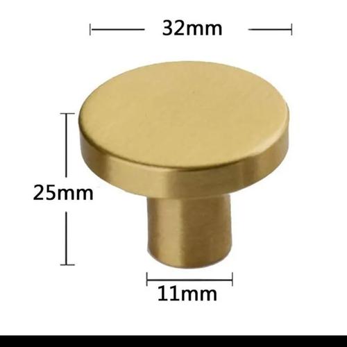 Jual Tarikan laci knob bulat lemari furniture handle hitam gold matt ...