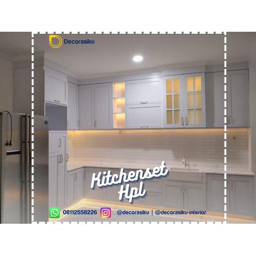 Jual DC - KITCHEN SET MINIMALIS MODERN HPL CUSTOM - FURNITURE MULTIPLEK ...