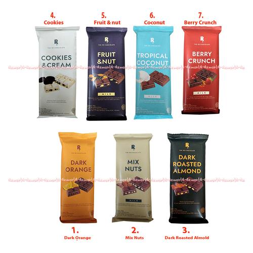 Jual The RR Chocolate 100gr Dark Orange Mix Nuts Dark Roasted ER ER ...