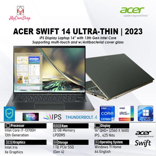 Jual ACER SWIFT 14 SF14-71T i7-13700H 32GB RAM 1TB SSD INTEL XE 14 ...