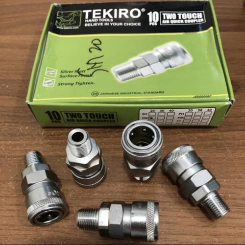Jual coupler tekiro two touch air quick coupler SM20 drat luar 12 mili ...
