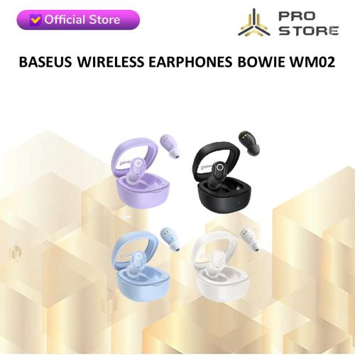 Jual BASEUS TRUE WIRELESS EARPHONES BOWIE WM02 - BLACK - Jakarta Utara ...