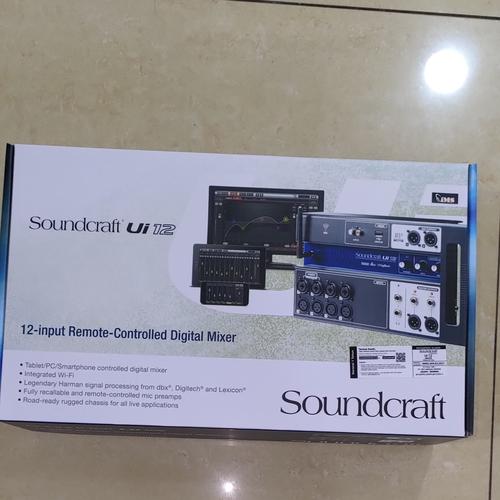 Jual Soundcraft Ui12 12 input Remote Controlled Digital Mixer Resmi New ...