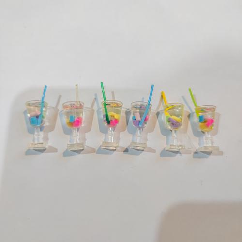 Jual MINIATUR 1:12 COLORFUL BOBA DRINK BUBBLE TEA RAINBOW MINUMAN ...