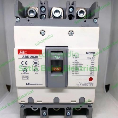 Jual MCCB Breaker LS Mec ABS 203b/ ABS203b 200A 175A 3phase LS - Jakarta Pusat - setia bakti ...