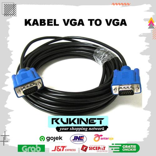 Jual Kabel VGA to VGA 1.5m 3m 5m 10m 15m 20m Standard - 1.5Meter - Jakarta Utara - RUKINET ID ...