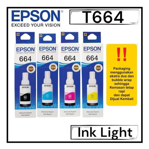 Jual Tinta Epson 664 Original 1 Set (Black, Cyan, Magenta, Yellow) - Jakarta Barat - Ink_Light ...