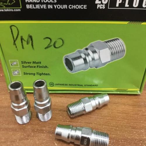 Jual air quick coupler plug PM20 tekiro coupler drat luar - Kota Medan ...