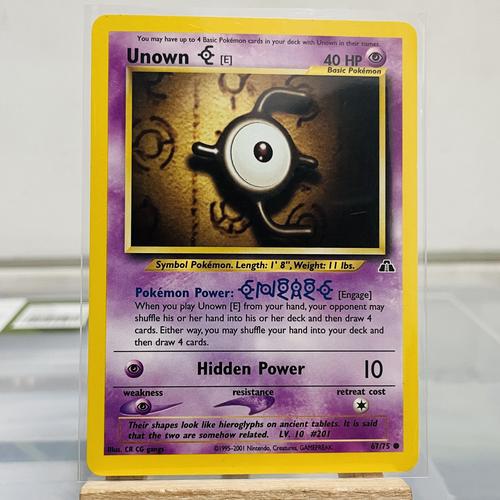 Jual Unown E Neo discovery kartu pokemon english TCG vintage jadul ...
