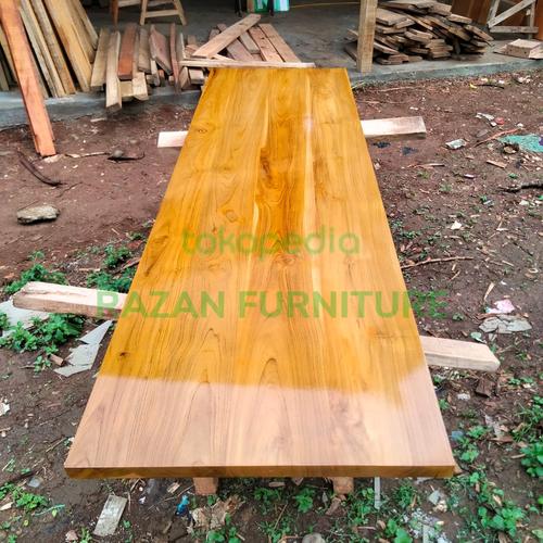 Jual Meja Makan Kantor Top Tabel kayu Mahoni Jati custom - Kab ...