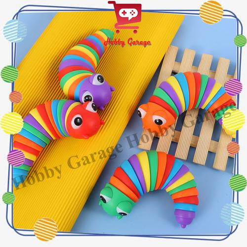 Jual Mainan Penghilang Stress Slug Fidget SIPUT toys rainbow sensory ...
