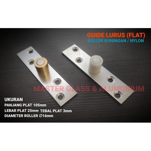 Jual Guide Roda Bawah Lurus Pintu Sliding/Lipat - Roller Kuningan ...