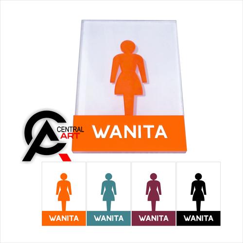 Jual Toilet Sign Pria Wanita - Akrilik High Quality - ekonomis wanita ...