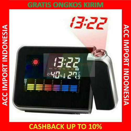 Promo Jam Digital Led Light Model Proyektor Meja With Digital ...