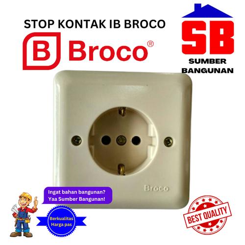 Jual STOP KONTAK INBOW IB BROCO 1 LUBANG STOPKONTAK DALAM TANAM - Kab ...