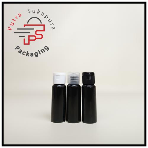 Jual botol fliptop 20ml hitam/botol plastik 20ml/fliptop neck 18 ...