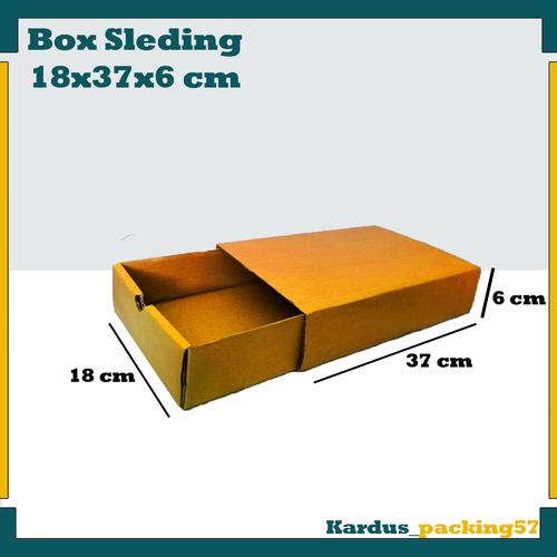Jual Sleding 37x18x6 cm/Slide Box/Karton Polos/Hampers/Packaging ...